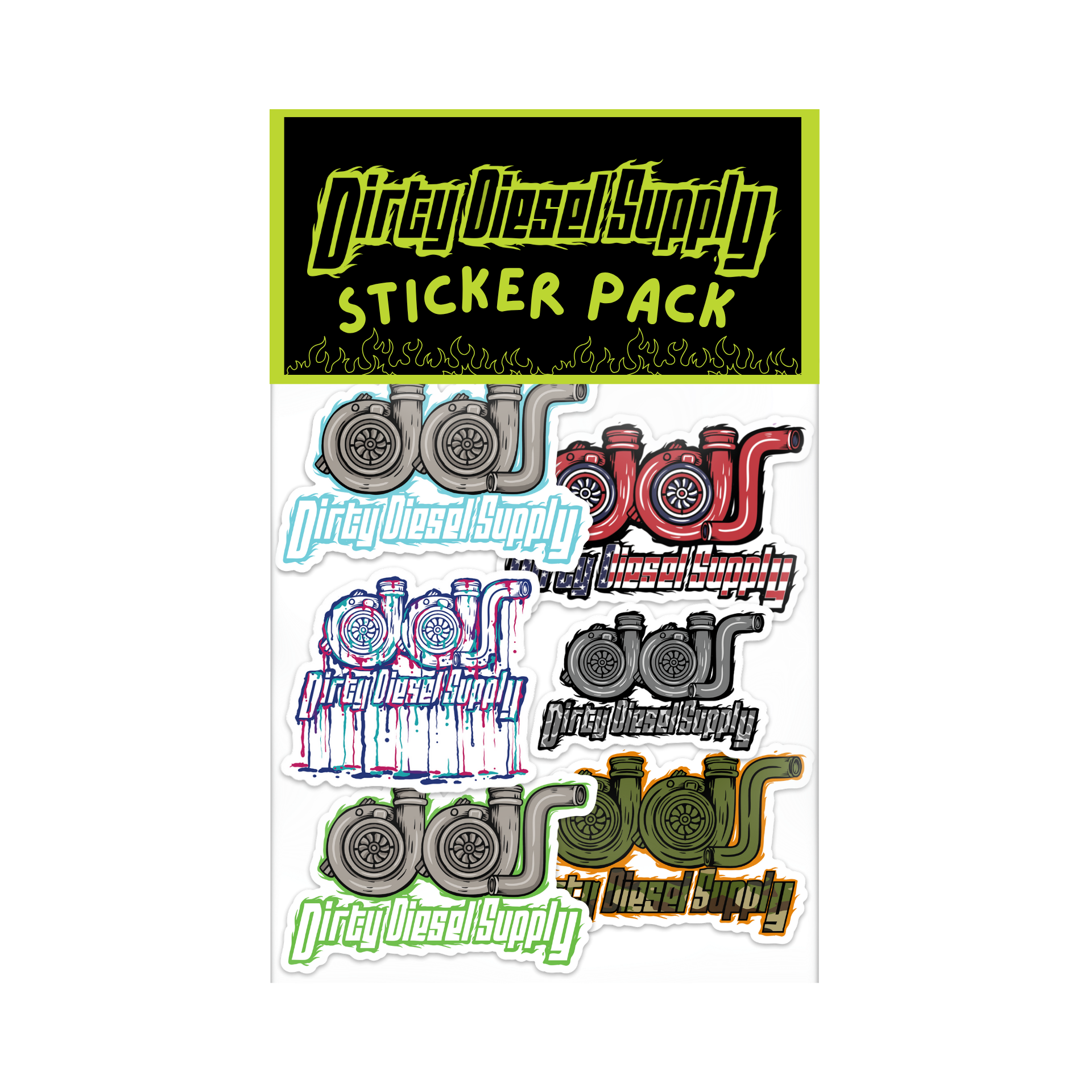 Turbo Sticker Pack – Dirty Diesel Supply